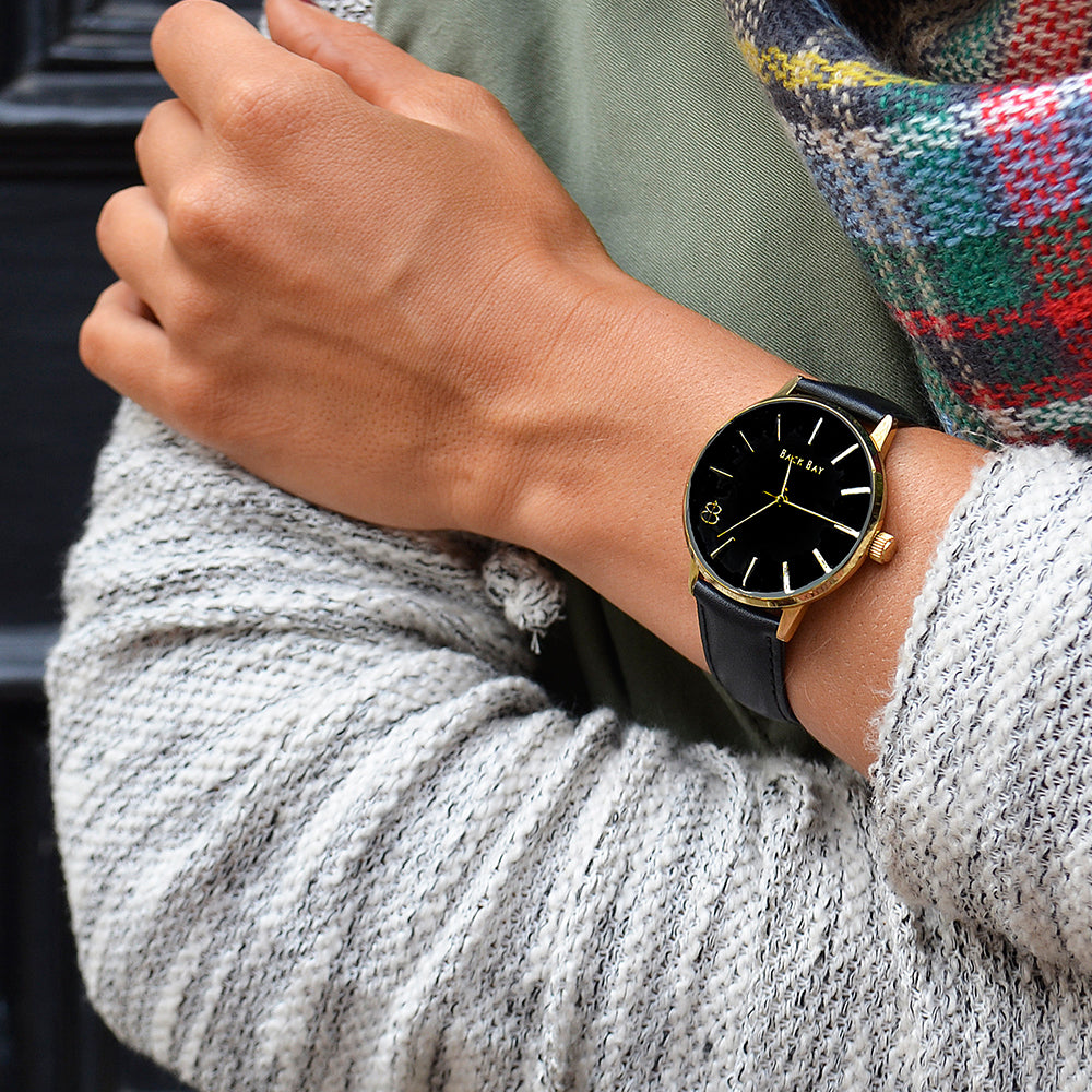 The Berkeley Black | Back Bay Watch Co.